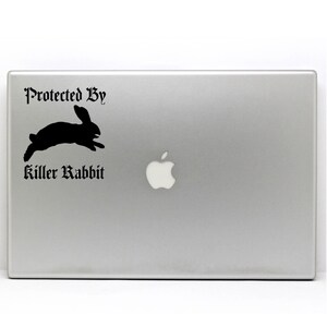 Monty Python Protected by Killer Rabbit Decal / Sticker - Etsy