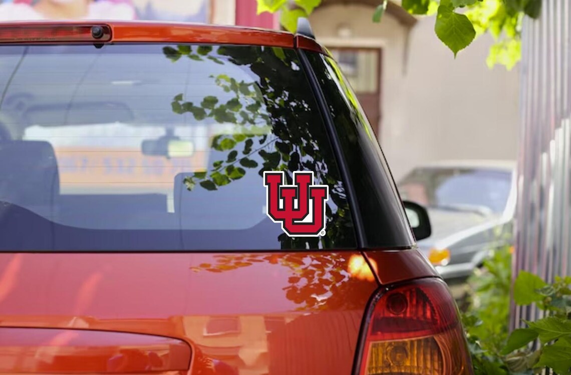 University of Utah Interlocking U Logo Car Rear Window Decal / Sticker ...