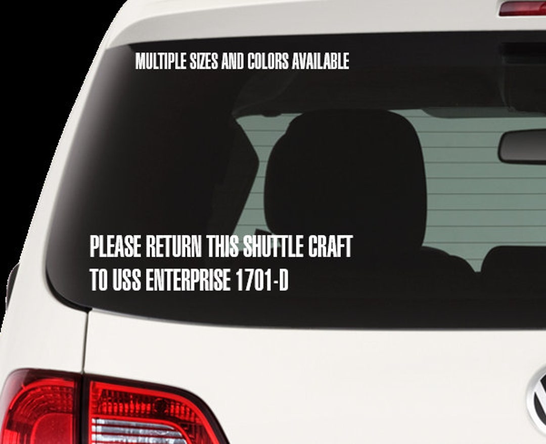 Personalized Star Trek Inspired LCARS Lettering Vinyl Sticker / Decal ...