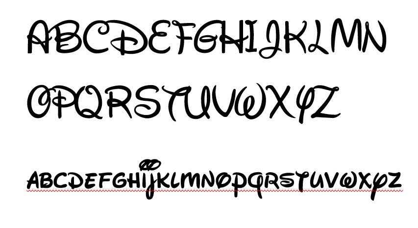 Personalized Disney Inspired Font Vinyl Sticker / Decal / | Etsy