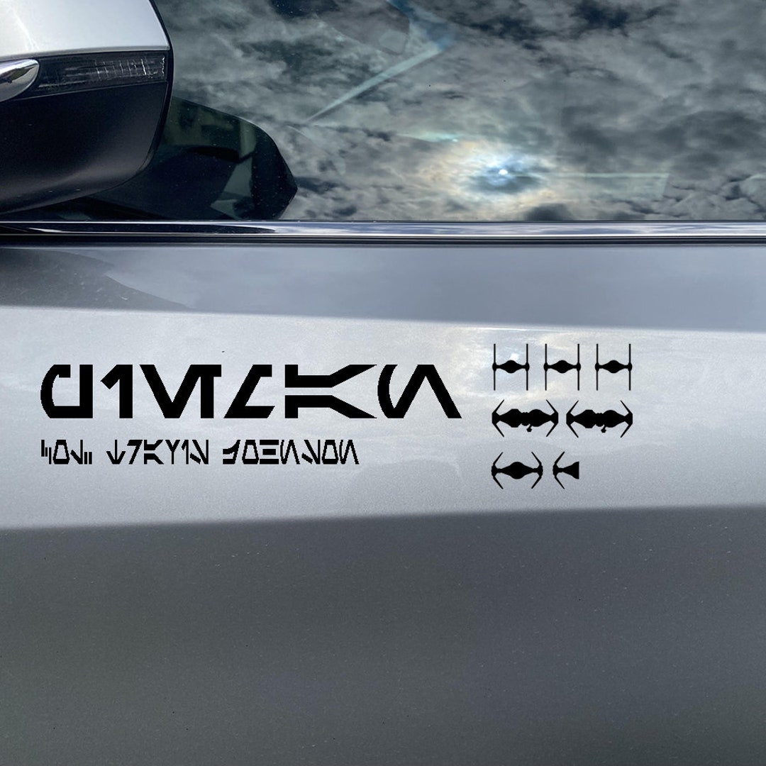 Personalized Star Wars Aurebesh Call Sign/name Sticker/decal W/up to 10 ...