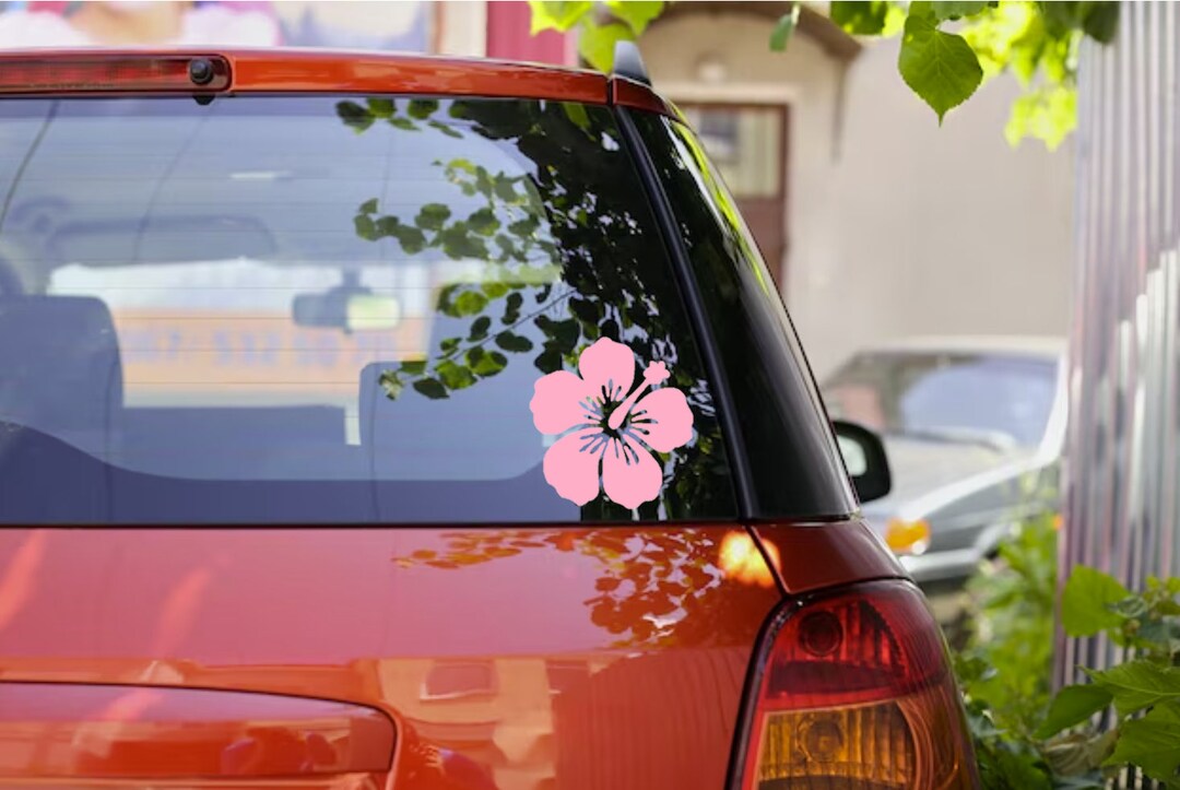 Hibiscus Flower Vinyl Decal / Sticker / Label - Etsy