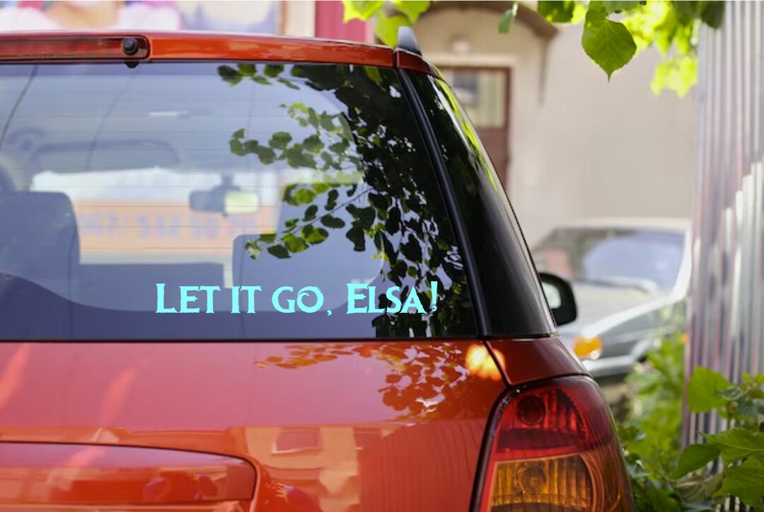 Let It Go Elsa Cut Vinyl Sticker / Decal - Etsy