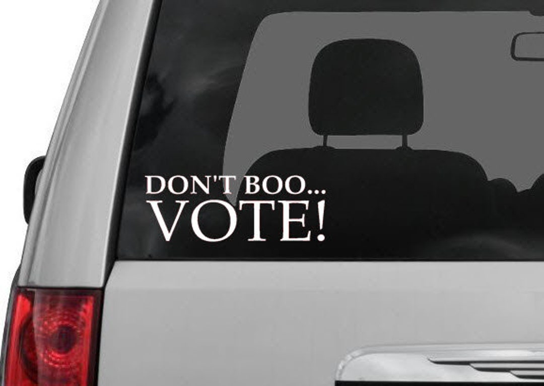 Don't Boo Vote Decal / Sticker / Label - Etsy