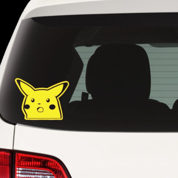 Surprised Pikachu Decal - Etsy