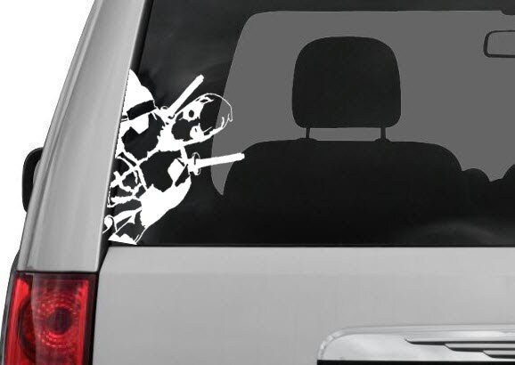 Deadpool Peeking Decal / Sticker / Label - Etsy