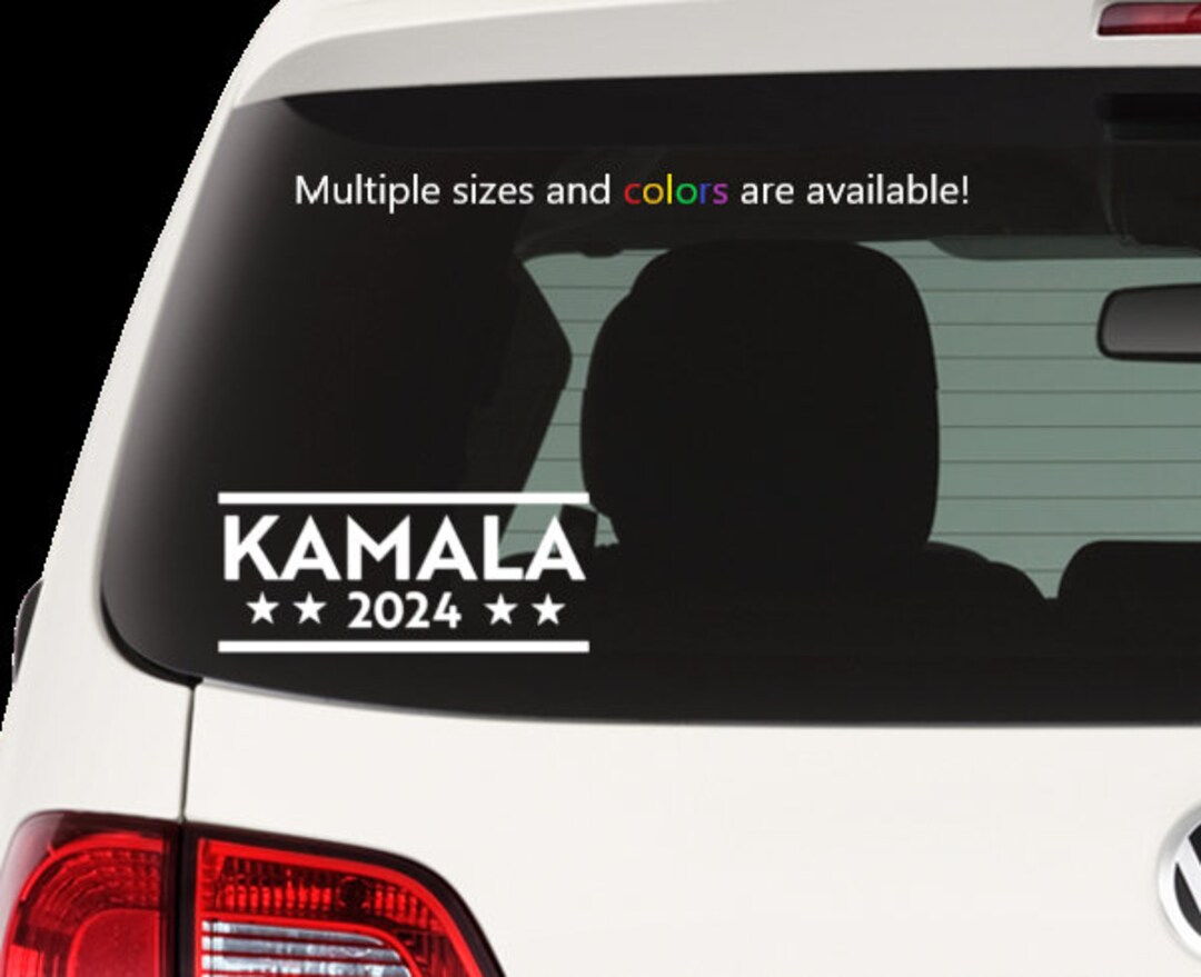 Kamala Harris 2024 Vinyl Window Decal / Sticker / Label - Harris Walz ...