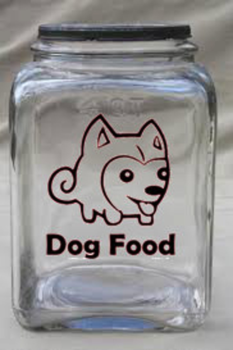 Dog Food Decal / Sticker / Label | Etsy