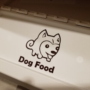 Dog Food Decal / Sticker / Label - Etsy