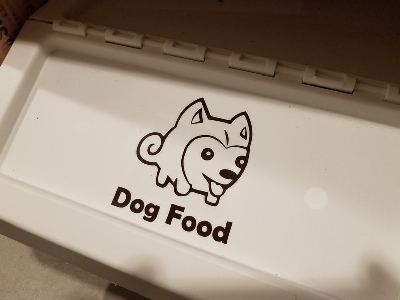 Dog Food Decal / Sticker / Label | Etsy