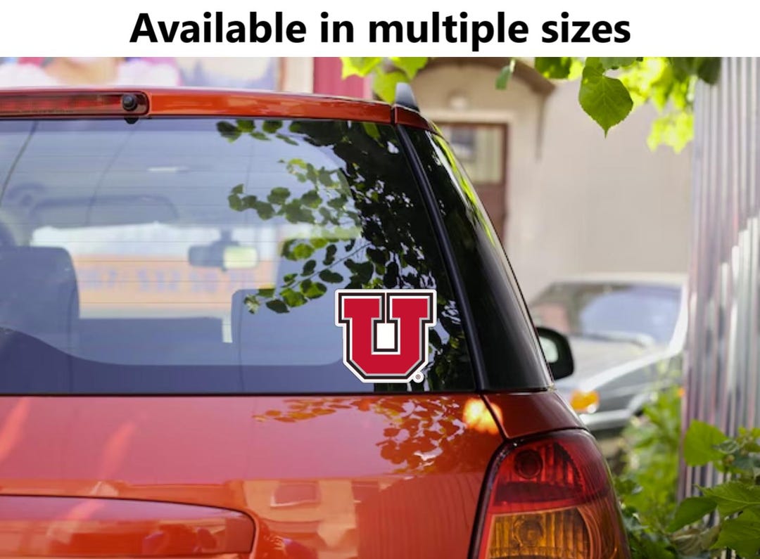 University of Utah Block U Vinyl Sticker - Available in Multiple Sizes ...