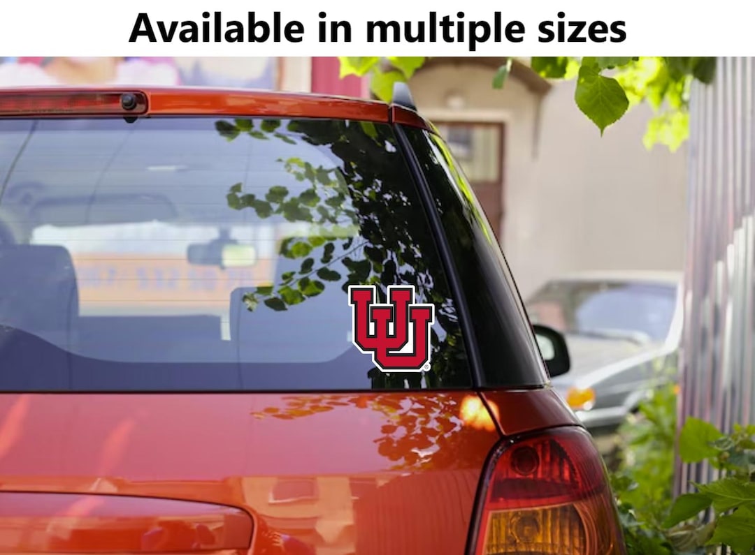 University of Utah Interlocking U Vinyl Sticker - Available in Multiple ...