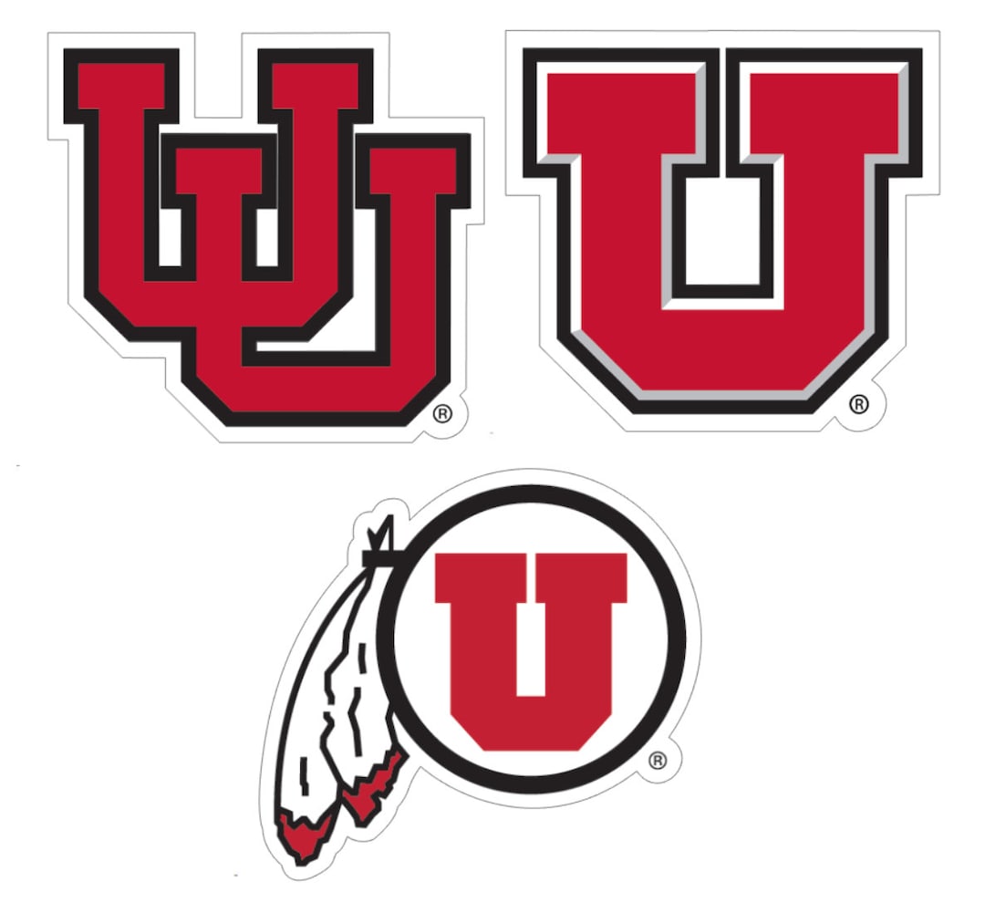 University of Utah Interlocking U, Block U and Circle and Feather 3 ...