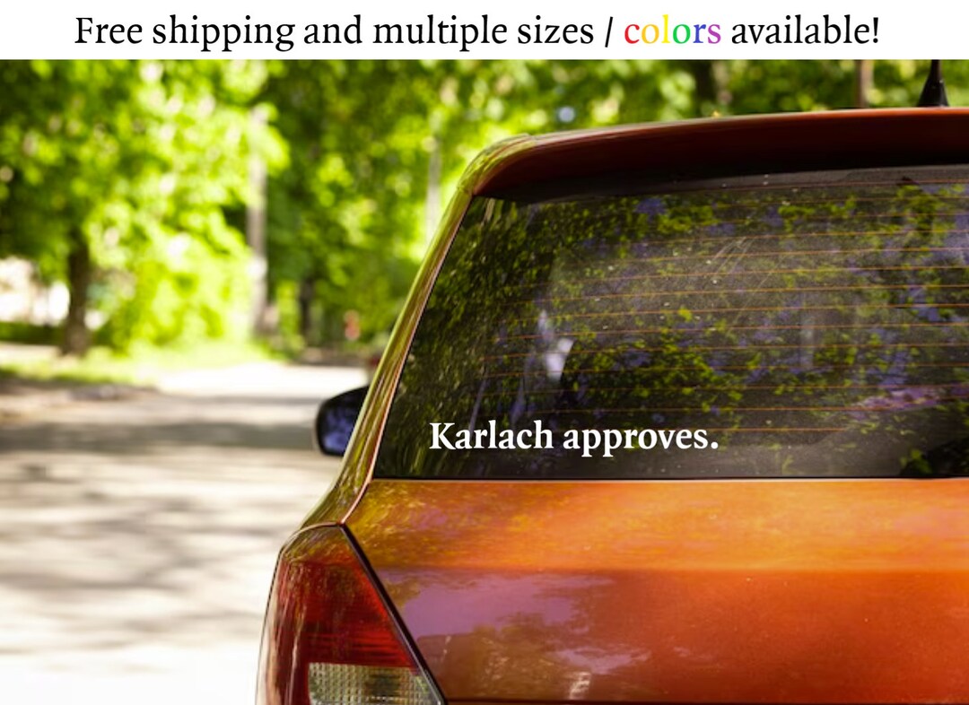 Karlach Approves Vinyl Sticker - Available in Multiple Sizes and Colors ...