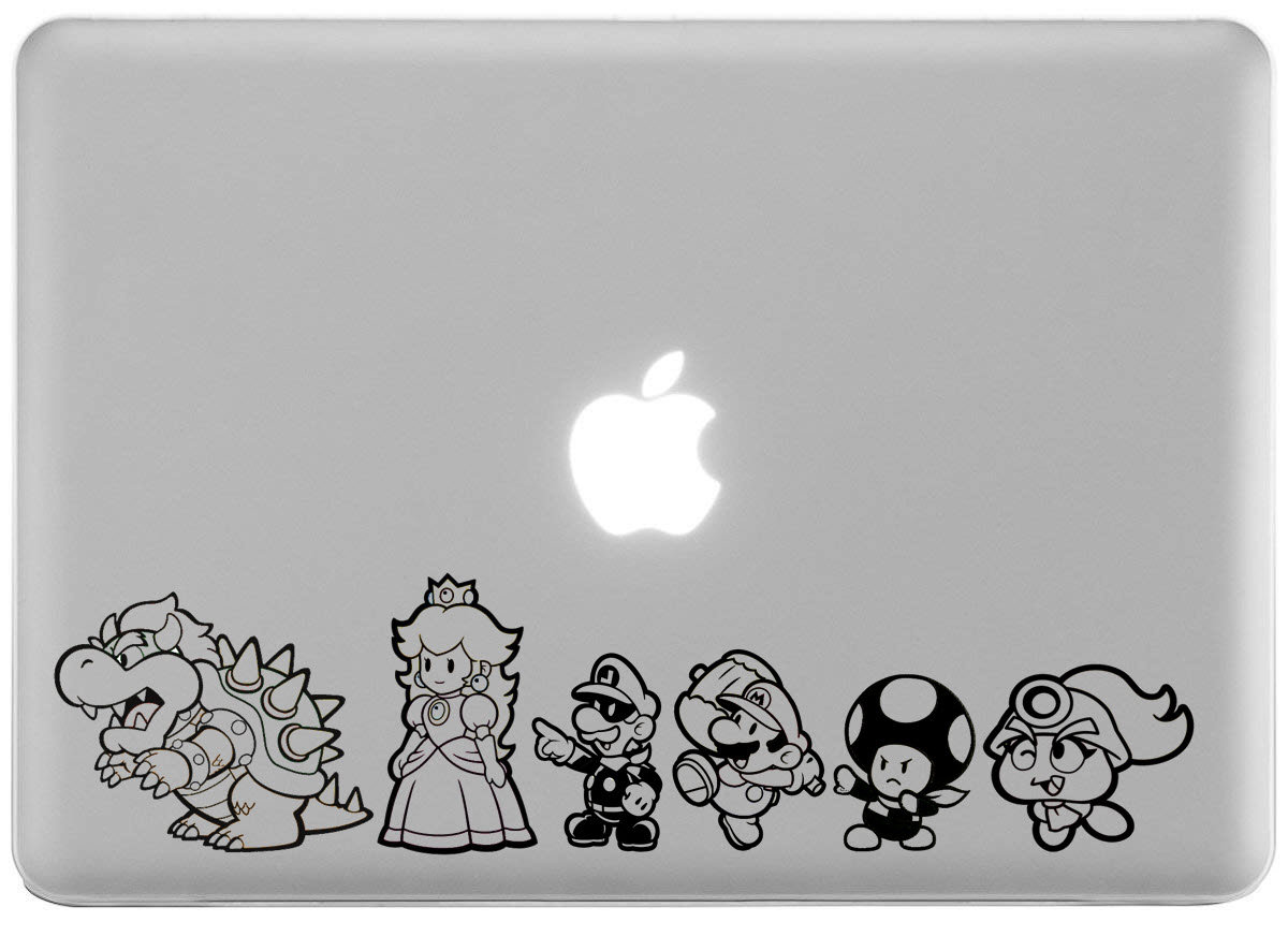 Super Mario Stick Figure Family Vinyl Decal / Sticker / Label | Etsy