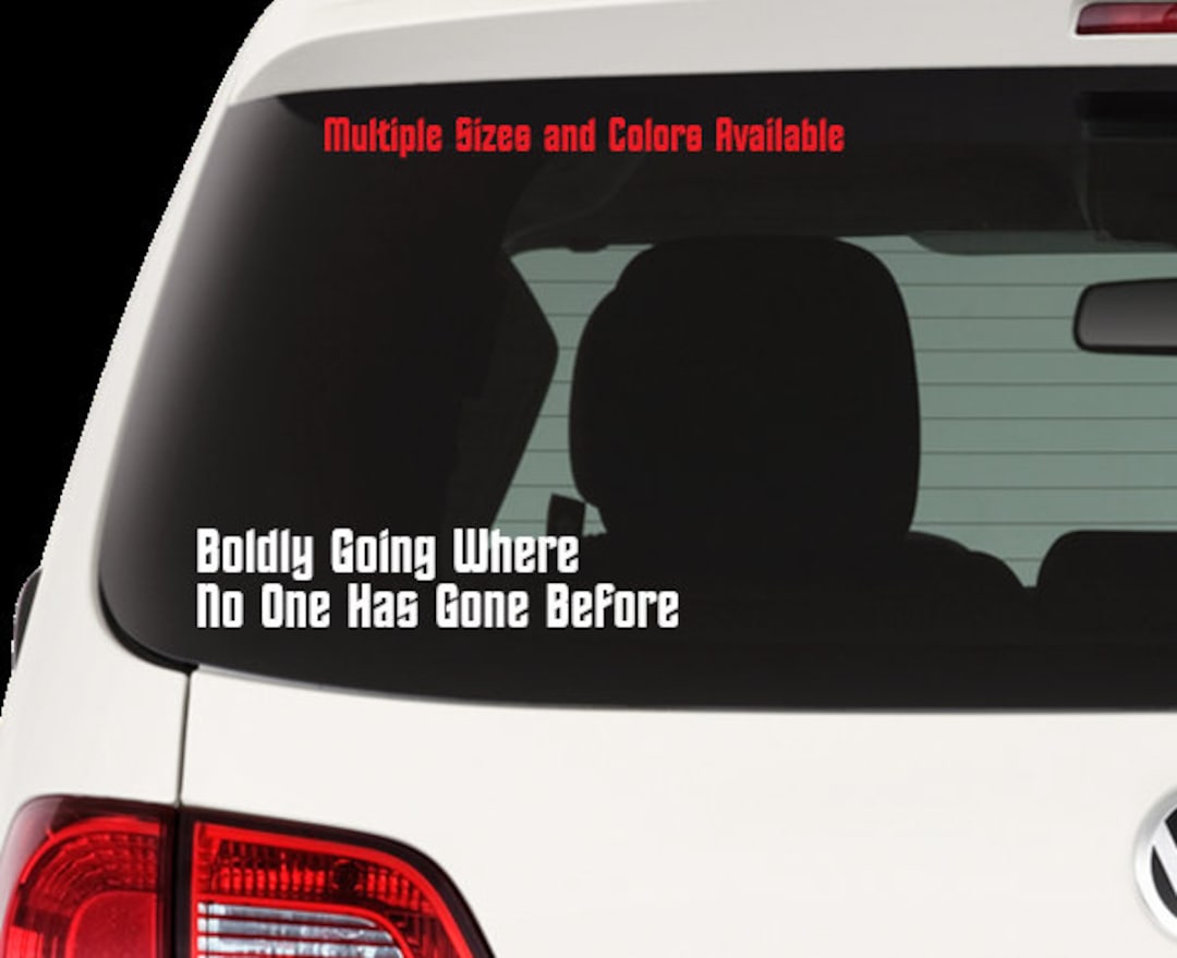 Personalized Star Trek Inspired Lettering Vinyl Sticker / Decal - Four ...