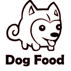 Dog Food Decal / Sticker / Label - Etsy