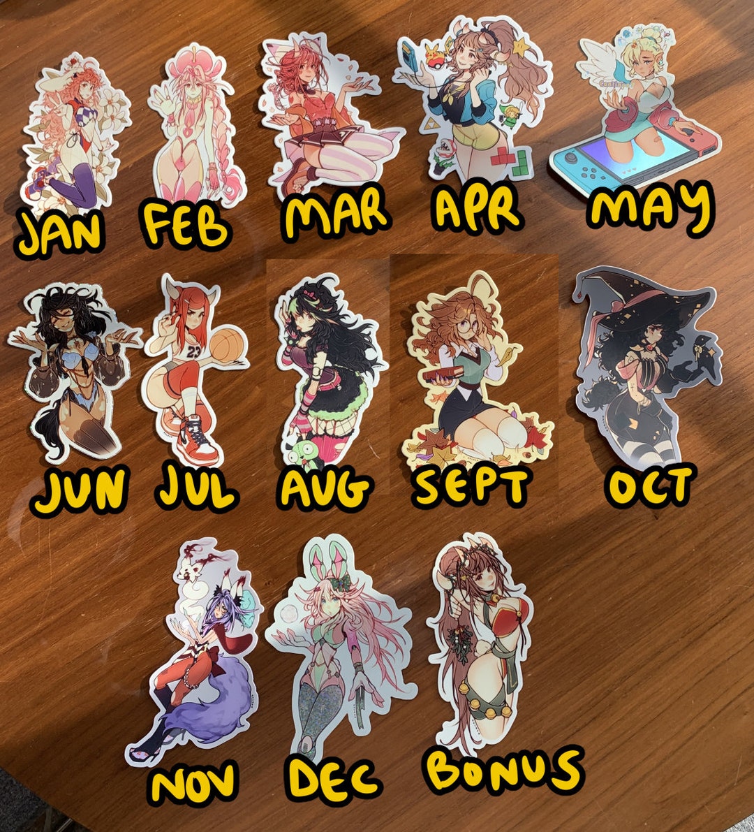 Patreon Sticker Club Archive: 2023 - Etsy