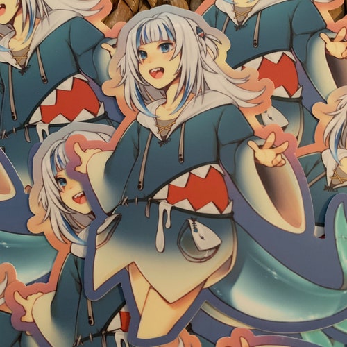 Vtuber Gawr Gura Papercraft Pepakura 3D Model Paper - Etsy