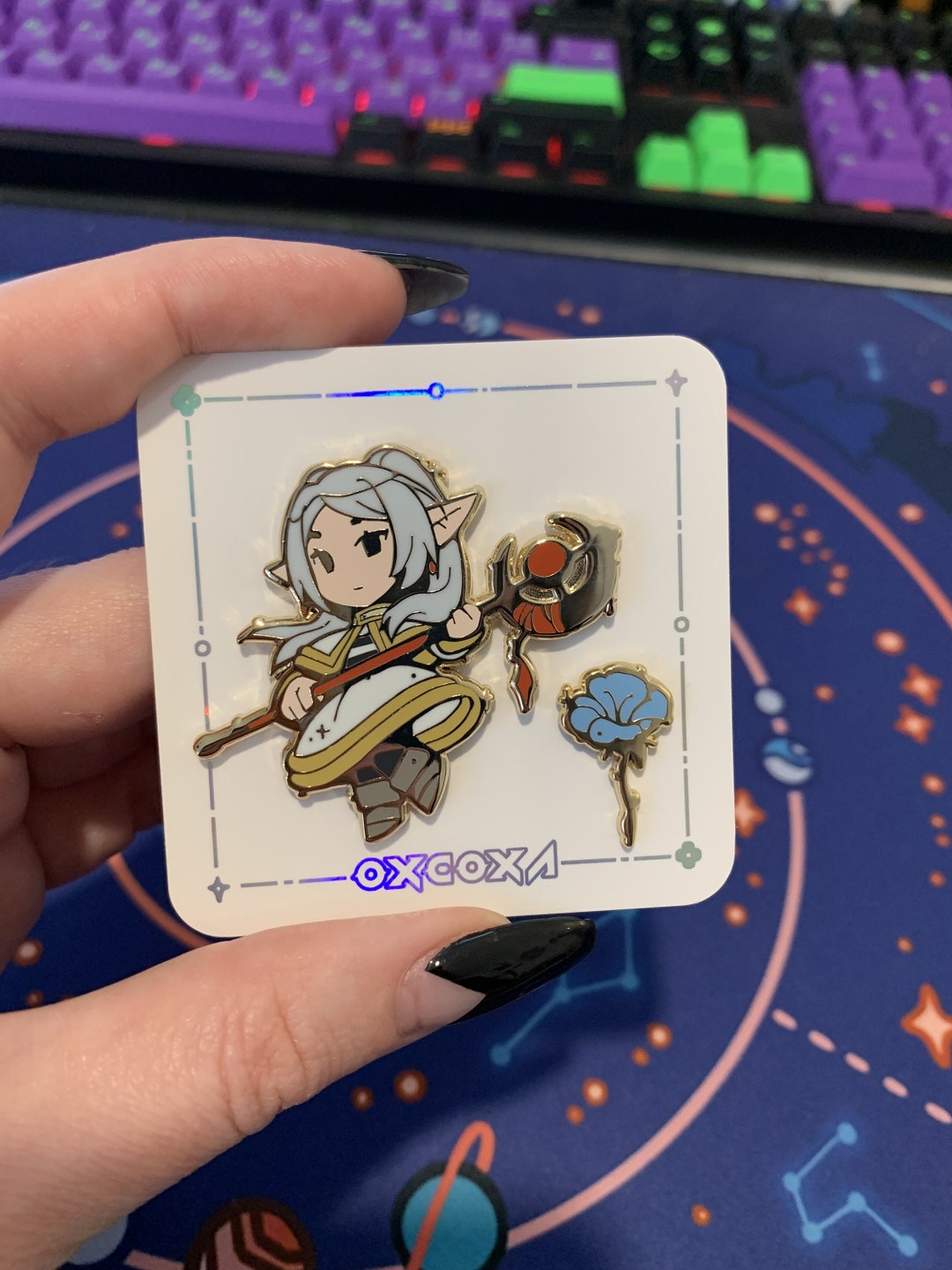 Frieren & Blue-moon Weed Enamel Pin Set - Etsy