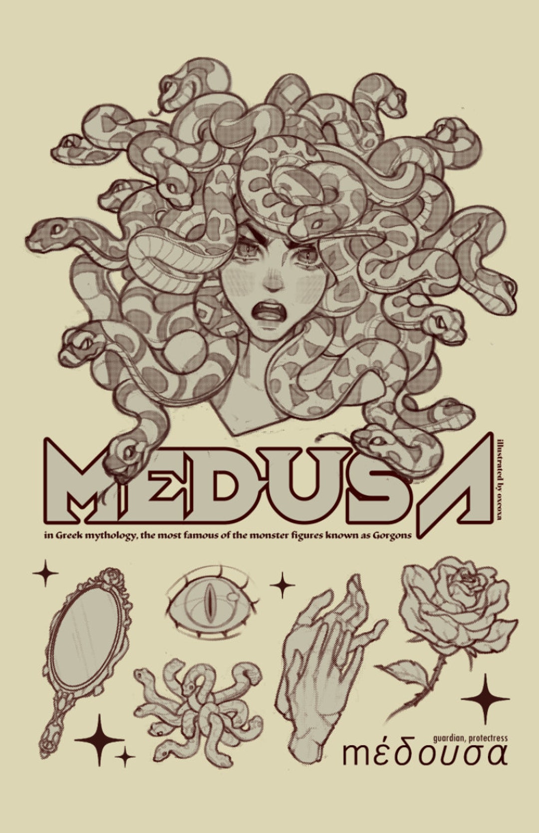 Limited-edition, Signed MEDUSA 11x17 in Screen Printed Poster - Etsy