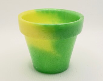 Lime Green Flower Pot - Etsy
