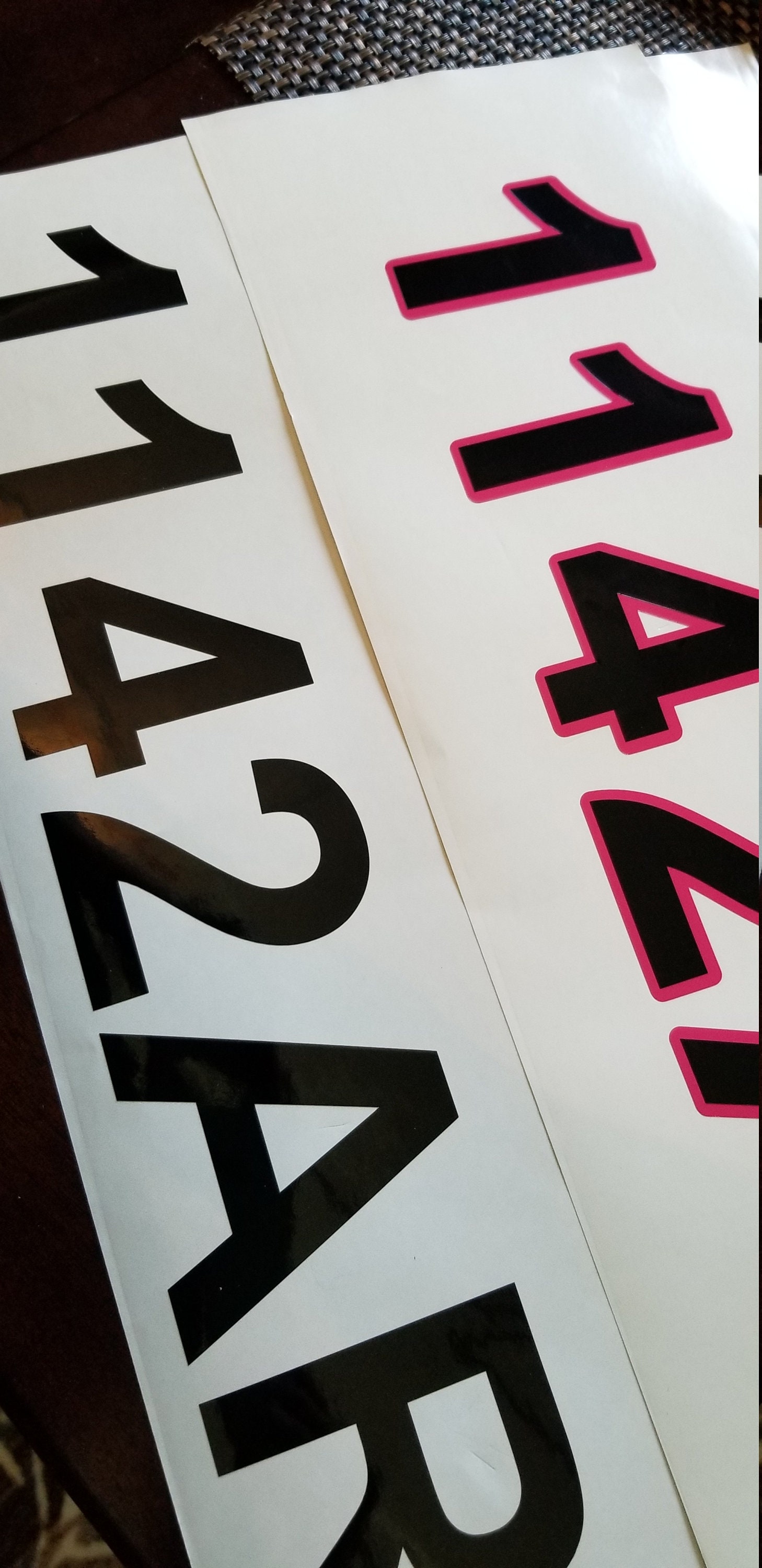Two color Registration Decals for ATVs, Snowmobiles, Boats, Etc. Set of ...
