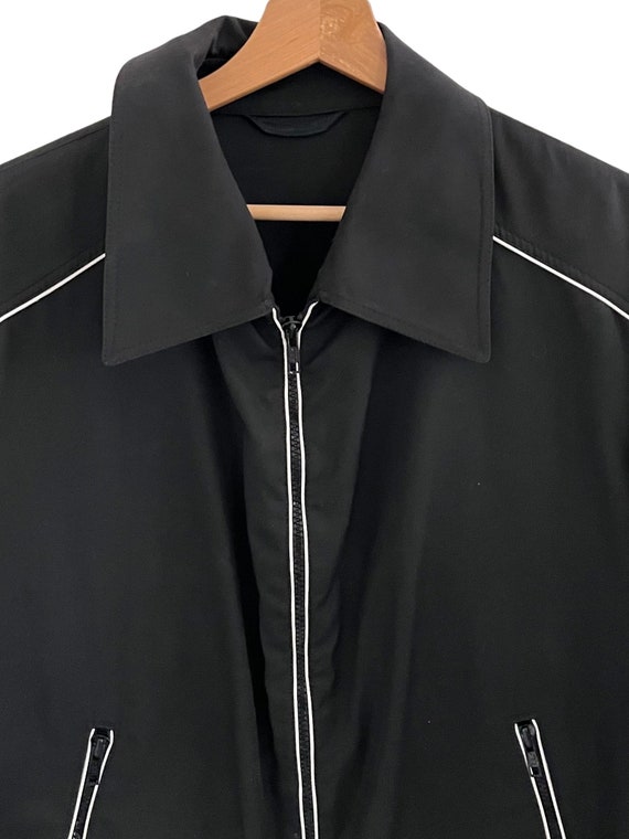 1960s jacket black white MOD large collar vintage men… - Gem