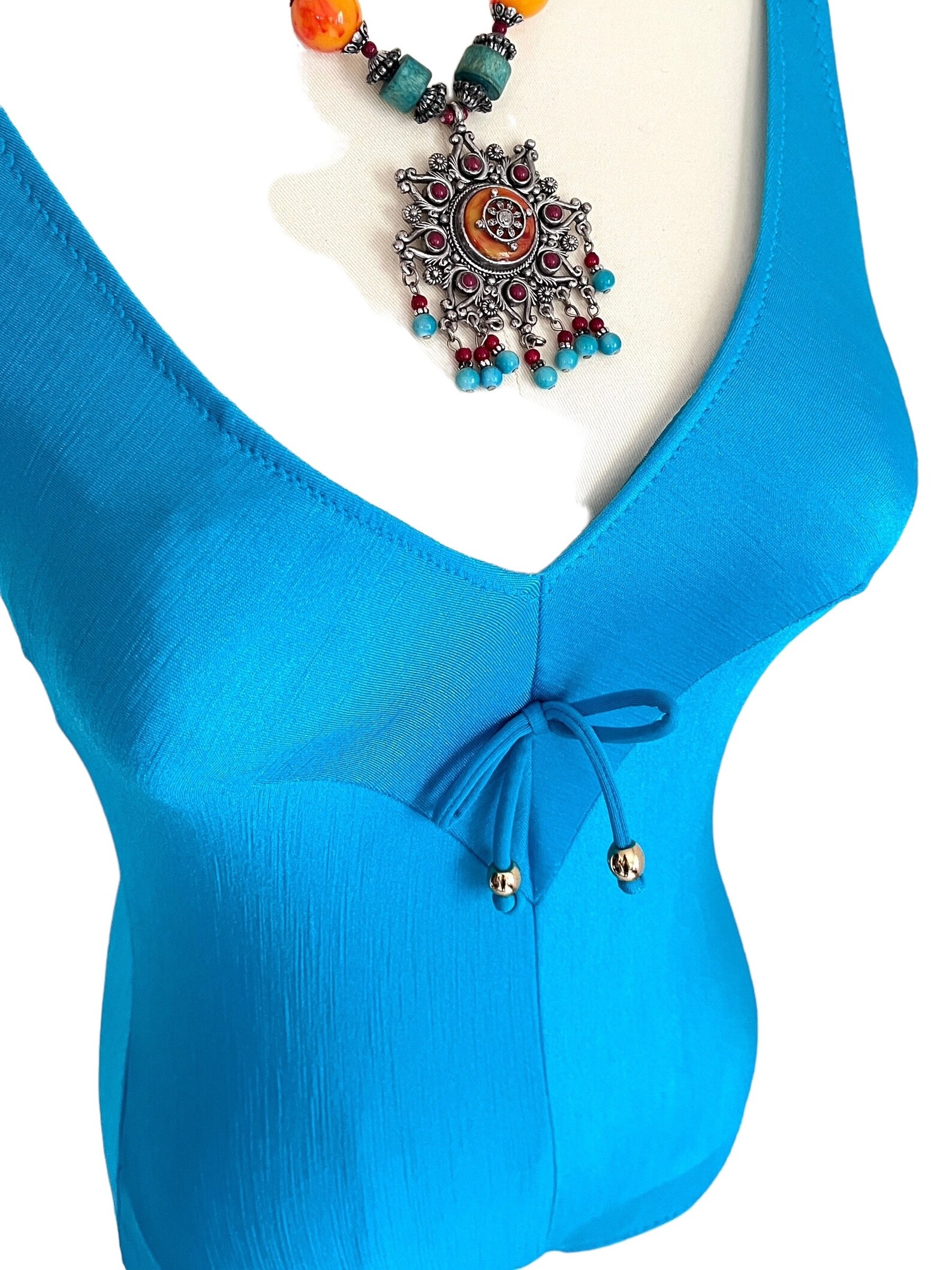 70s Swimsuit DU PONT Lycra / One-piece / Swimwear / Swimming / Blue ...