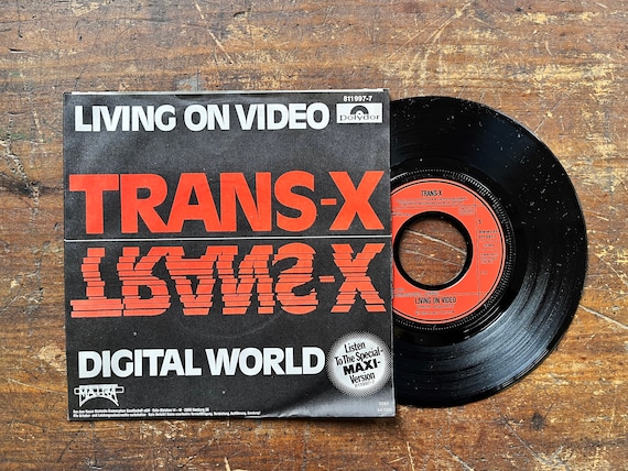 Vinyl 45 Trans-x Living on Video / Disco Music / Vintage Music - Etsy
