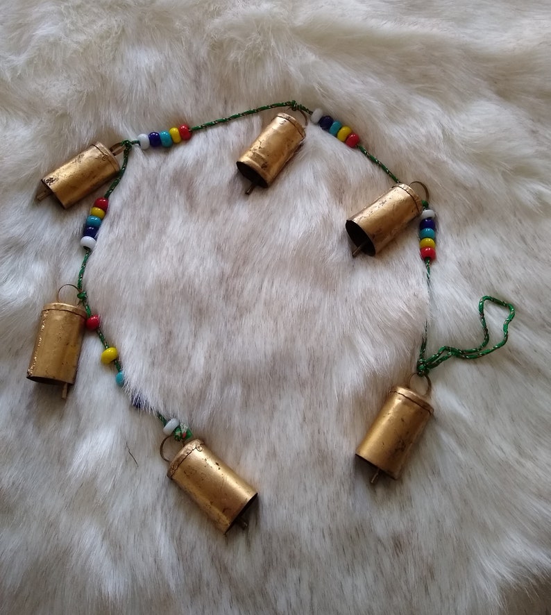 Harmony Bells on String/set of Six Iron Bells With - Etsy