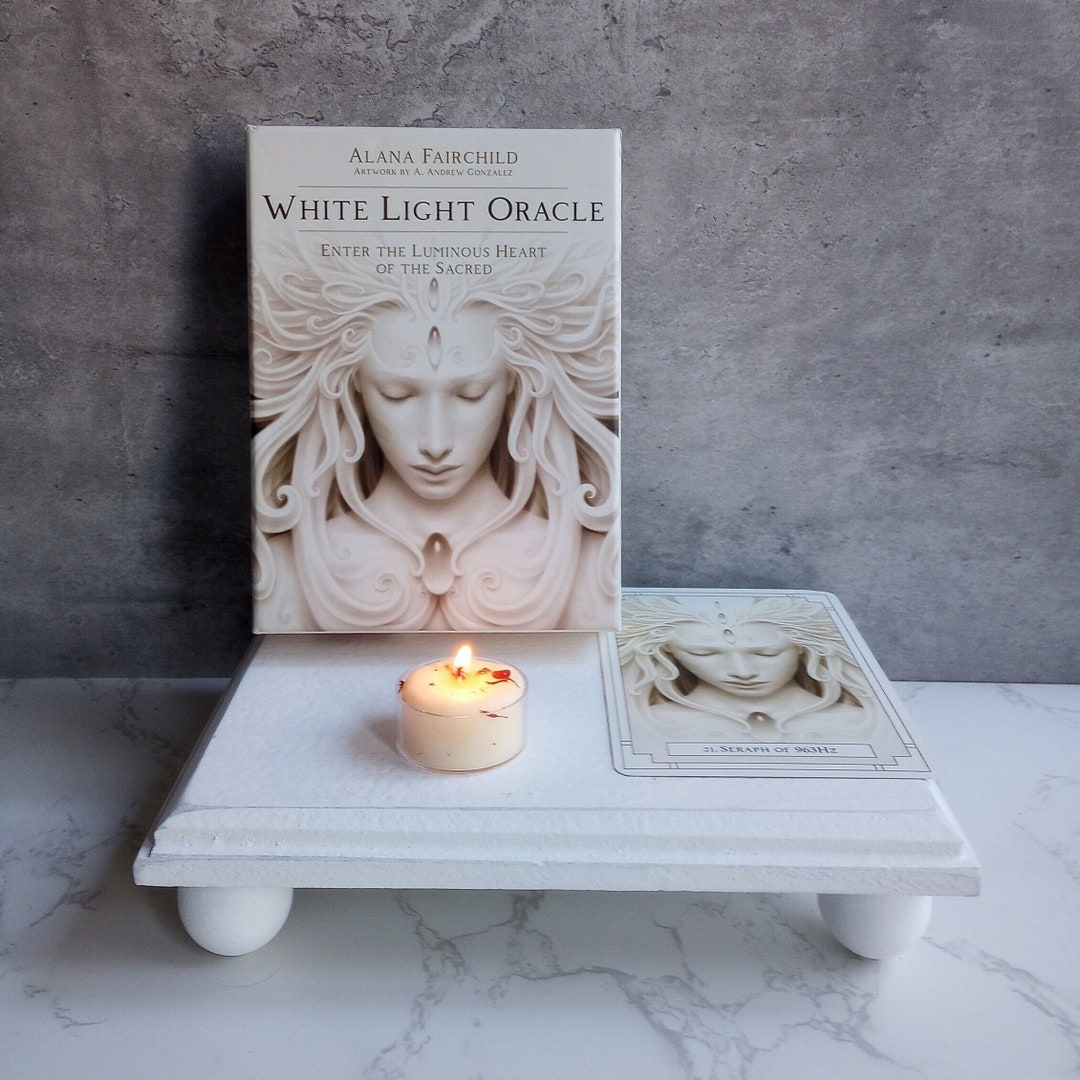 Farmhouse Riser/white Wood Table/tarot Table/seasonal Decorating ...
