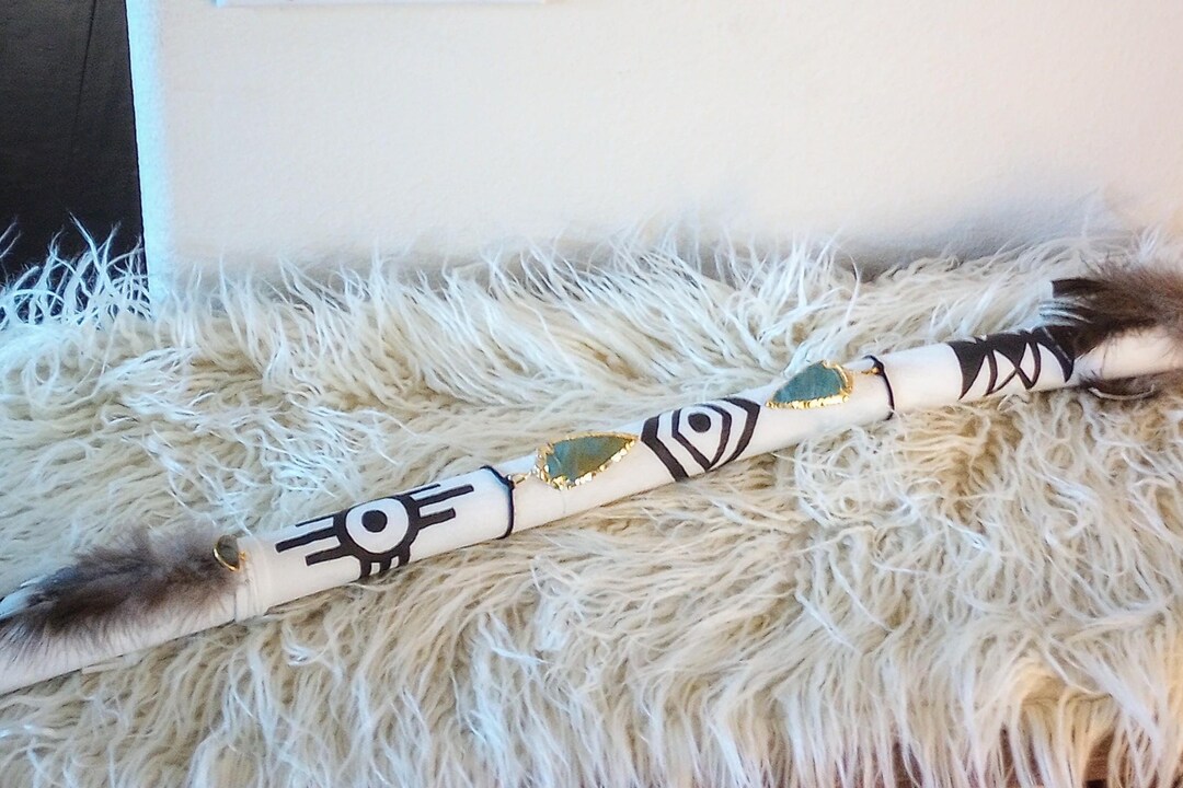 Medicine Talking Stick/native American Symbols/brazilian Pepper Tree ...