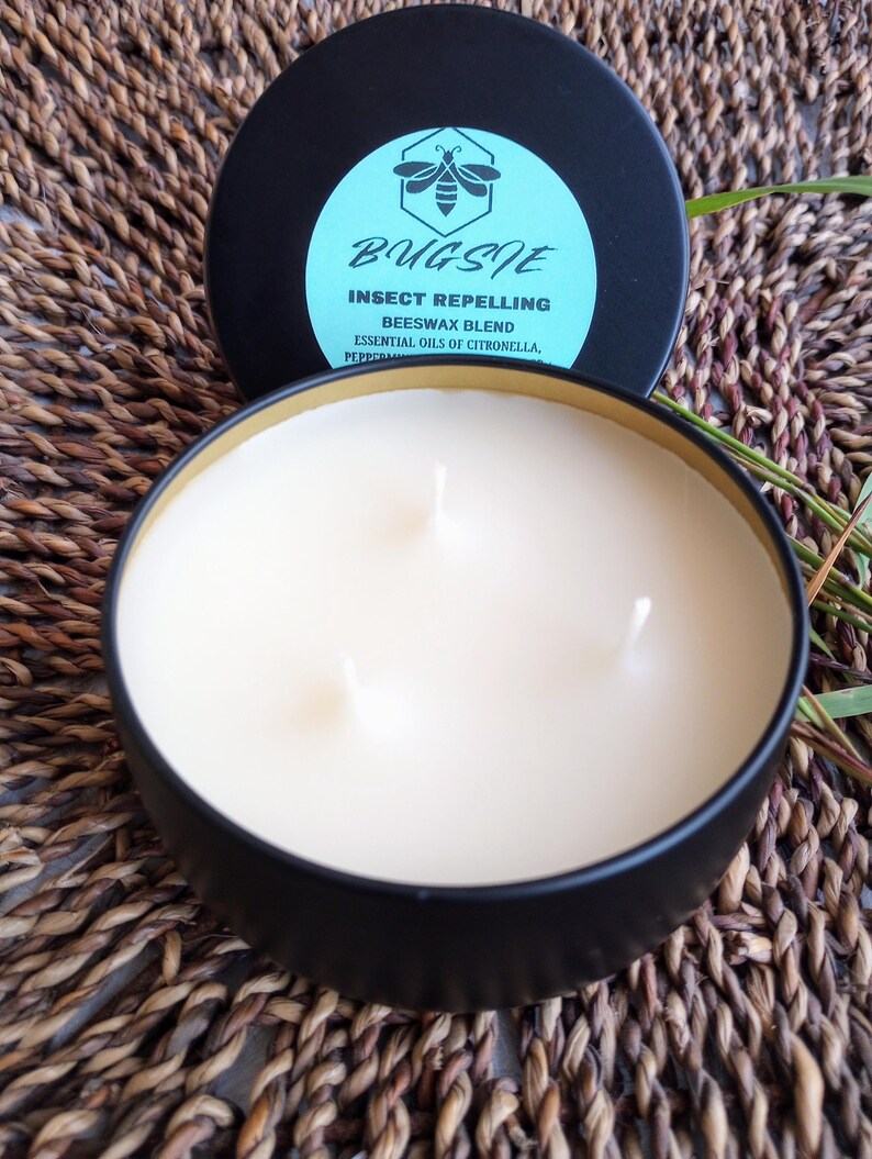 Bugsie Insect Repelling Candle/essential Oils + Beeswax Blend ...