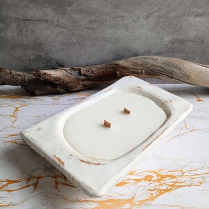 Vanilla Labdanum Dough Bowl Candle/gold Plated Heart Charm/coconut Soy ...