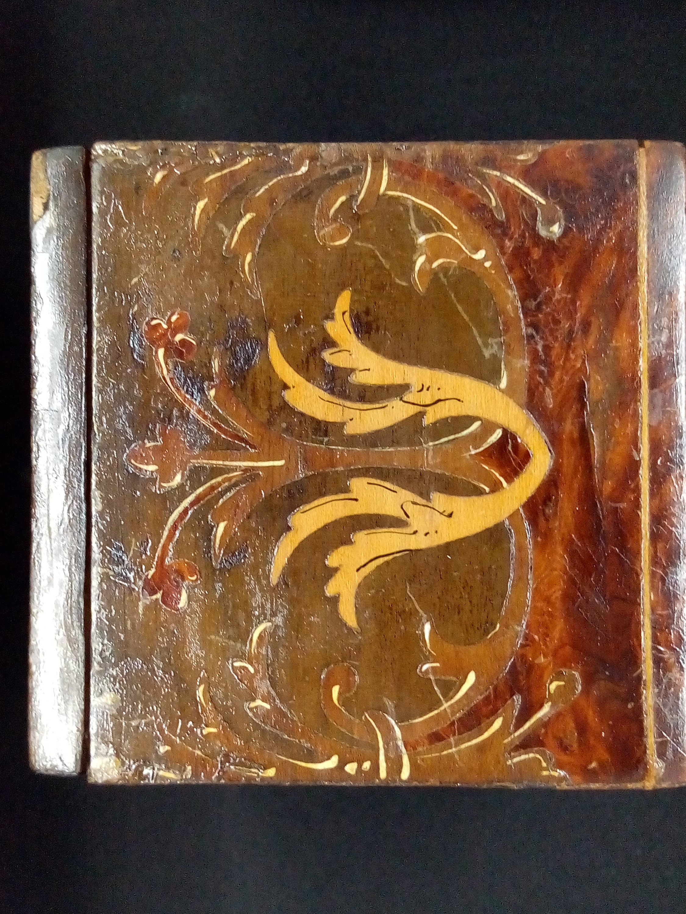Magic Cigarette Box, Antique Marquetry, Delightful Pattern With Animal ...
