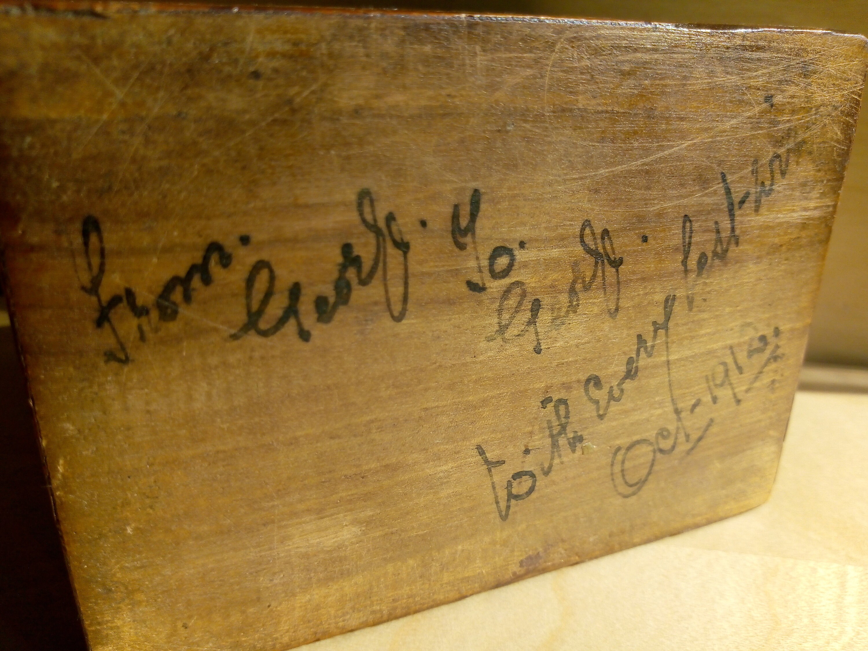 Magic Cigarette Box, Antique Marquetry, Delightful Pattern With Animal ...