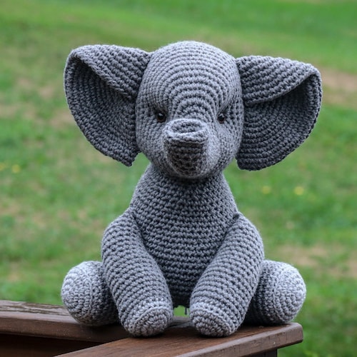 Crochet Stuffed Elephant | Etsy
