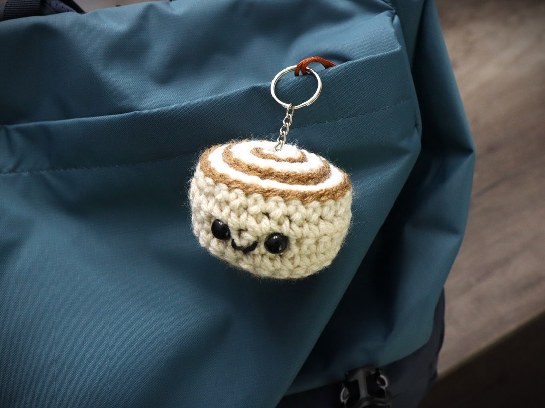 Cinnamon Roll Keychain-keychains-crochet-amigurumi Food-crochet ...