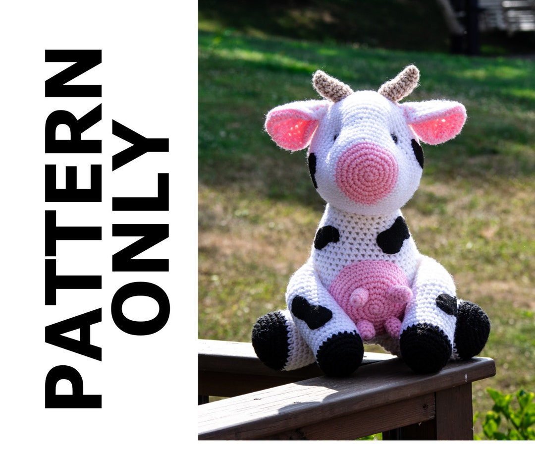 Cocoa the Cow Pattern-cow Crochet Pattern-amigurumi Pattern-crochet Cow ...