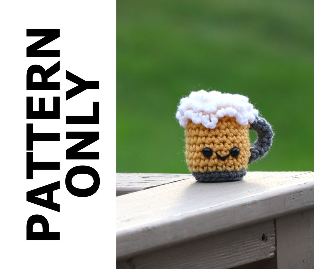 Beer Mug Pattern-beer Pattern-crochet Food-beer Mug Crochet Pattern ...