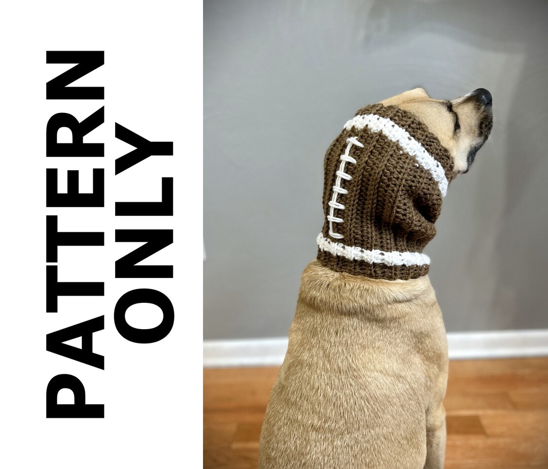 Football Dog Snood Pattern-dog Snood-dog Snood Crochet Pattern-snood ...