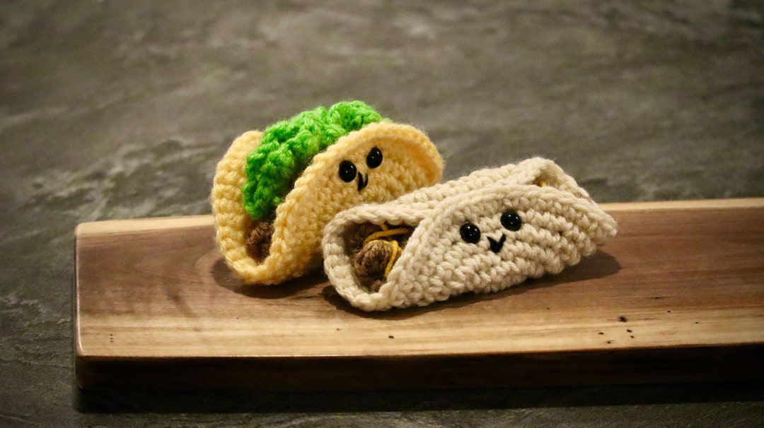 Taco-hard Taco-soft Taco-crochet-amigurumi Food-crochet Taco-stuffed ...
