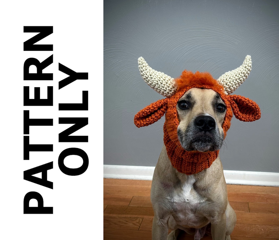Highland Cow Dog Snood Cowl Pattern-dog Snood-dog Snood Crochet Pattern ...