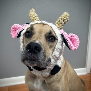 Farm BUNDLE 4 Crochet Dog Snood Pattern-chicken-cow-highland Cow-dog ...