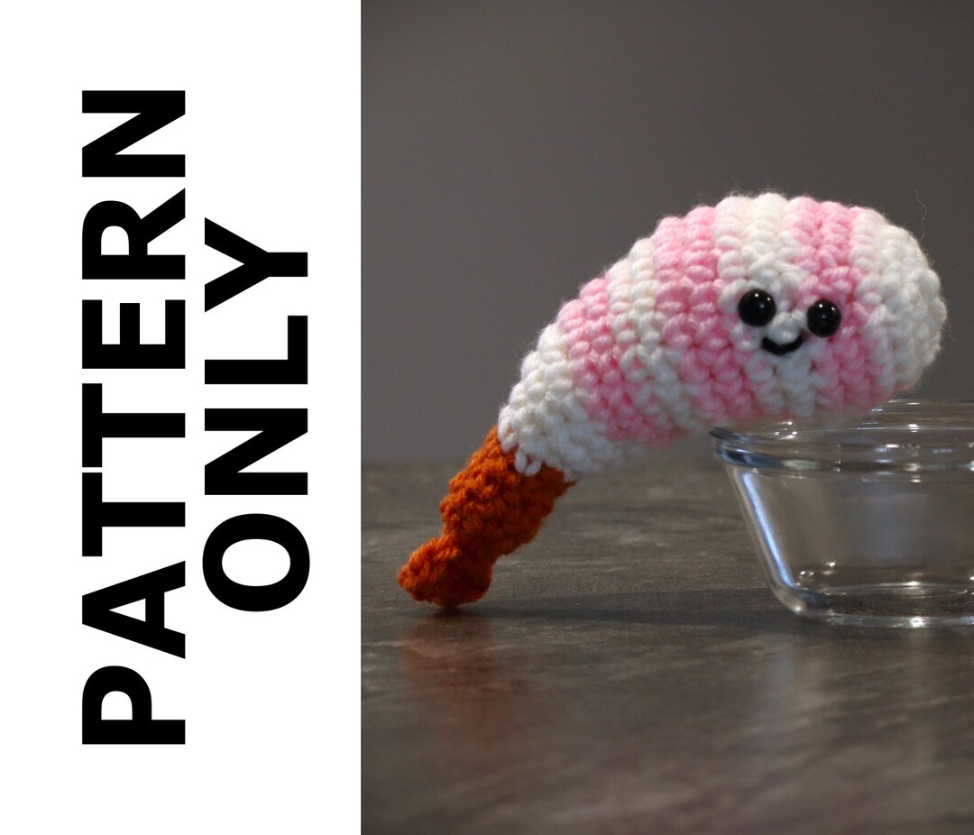 Shrimp Pattern-shrimp Pattern-shrimp Crochet Pattern-amigurumi Pattern-crochet Shrimp-crochet ...
