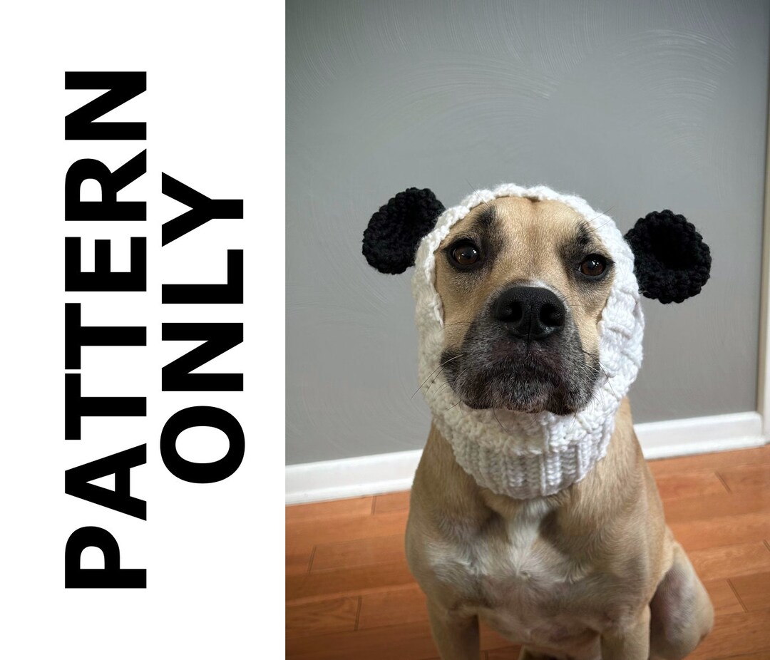 Panda Dog Snood Cowl Pattern-dog Snood-dog Snood Crochet Pattern-snood ...