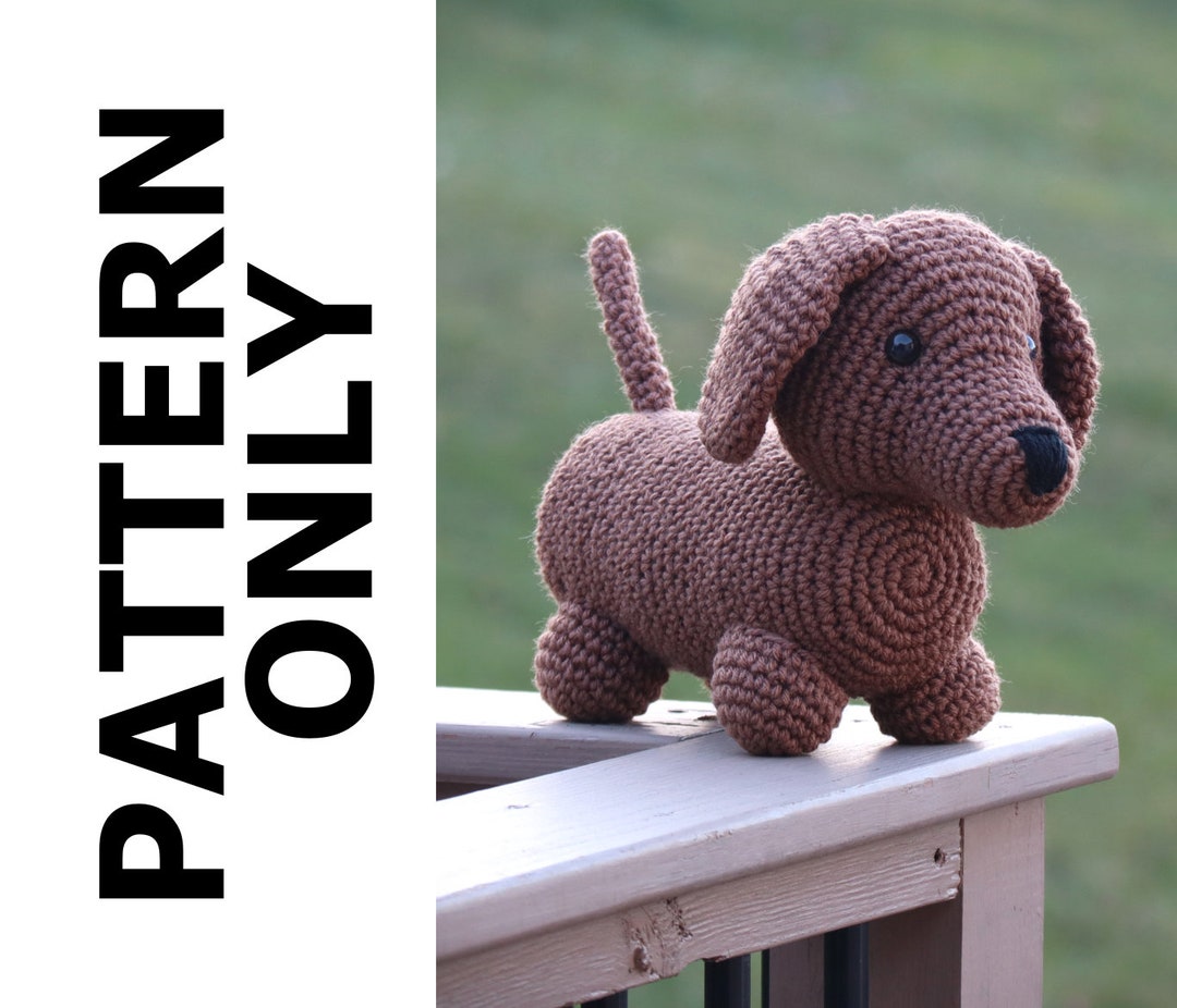 Dachshund Dog Pattern-dachshund Crochet Pattern-amigurumi Pattern ...