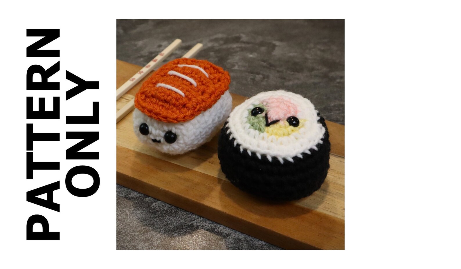 Sushi Nigiri Pattern-sushi Pattern-sushi Crochet - Etsy