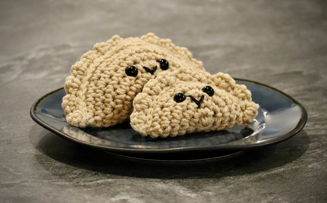 Pierogi-pittsburgh Pierogi-crochet-amigurumi Food-crochet Pierogi ...